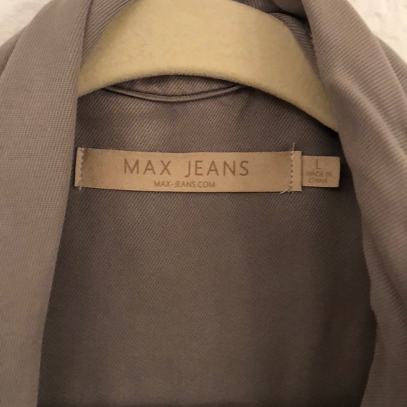 Max Jeans | Jackets & Coats | Max Jeans Grey Tencel Jacket | Poshmark
